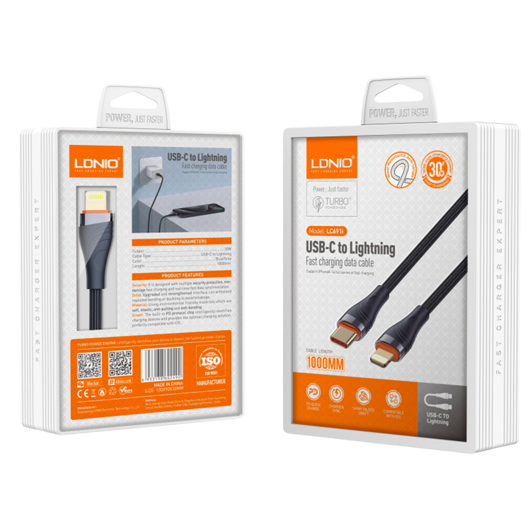 CABLE LDNIO LC691I 1M 30W TC-IPH - Tienda Ecuador