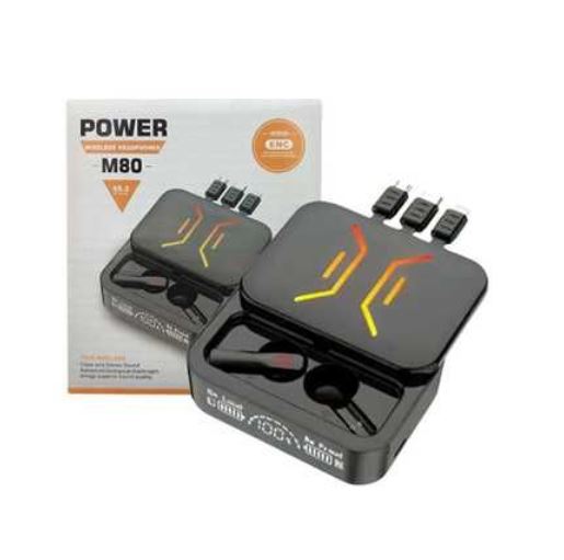 AIRPODS M80 + POWERBANK – Tienda Ecuador