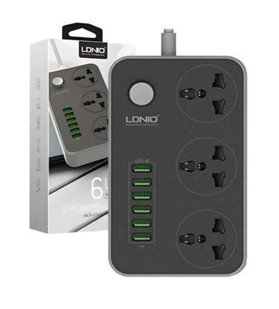 CORTAPICOS LDNIO SC3604 2500W X3 + 6USB 17W – Tienda Ecuador